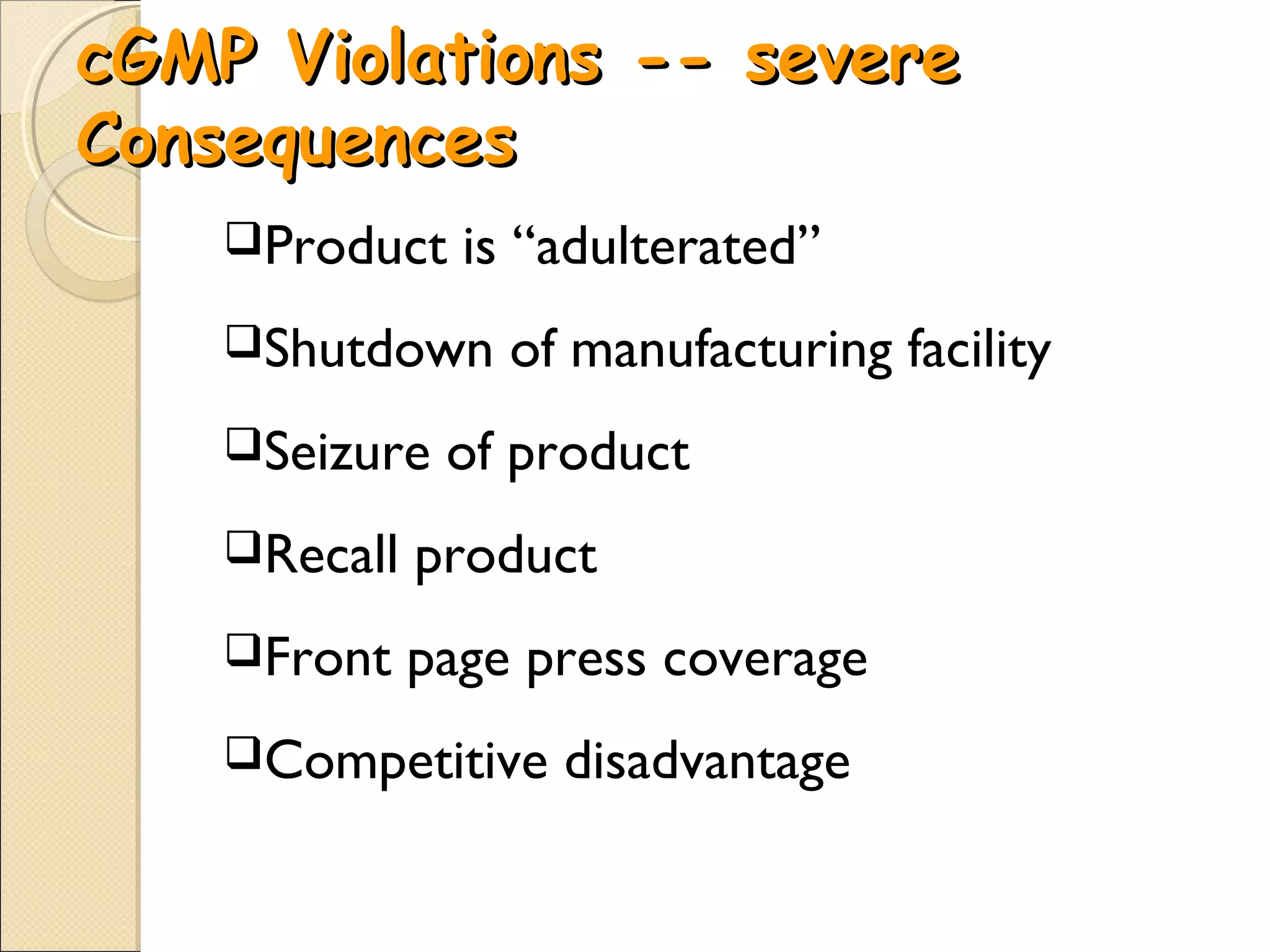 Principles of gmp | PPT
