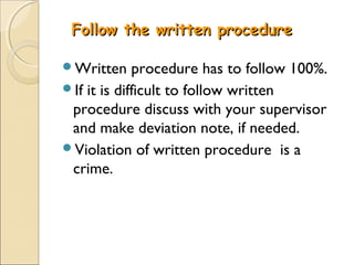 Principles of gmp | PPT