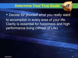 Principles of goal setting | PPTX