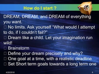 Principles of goal setting | PPTX