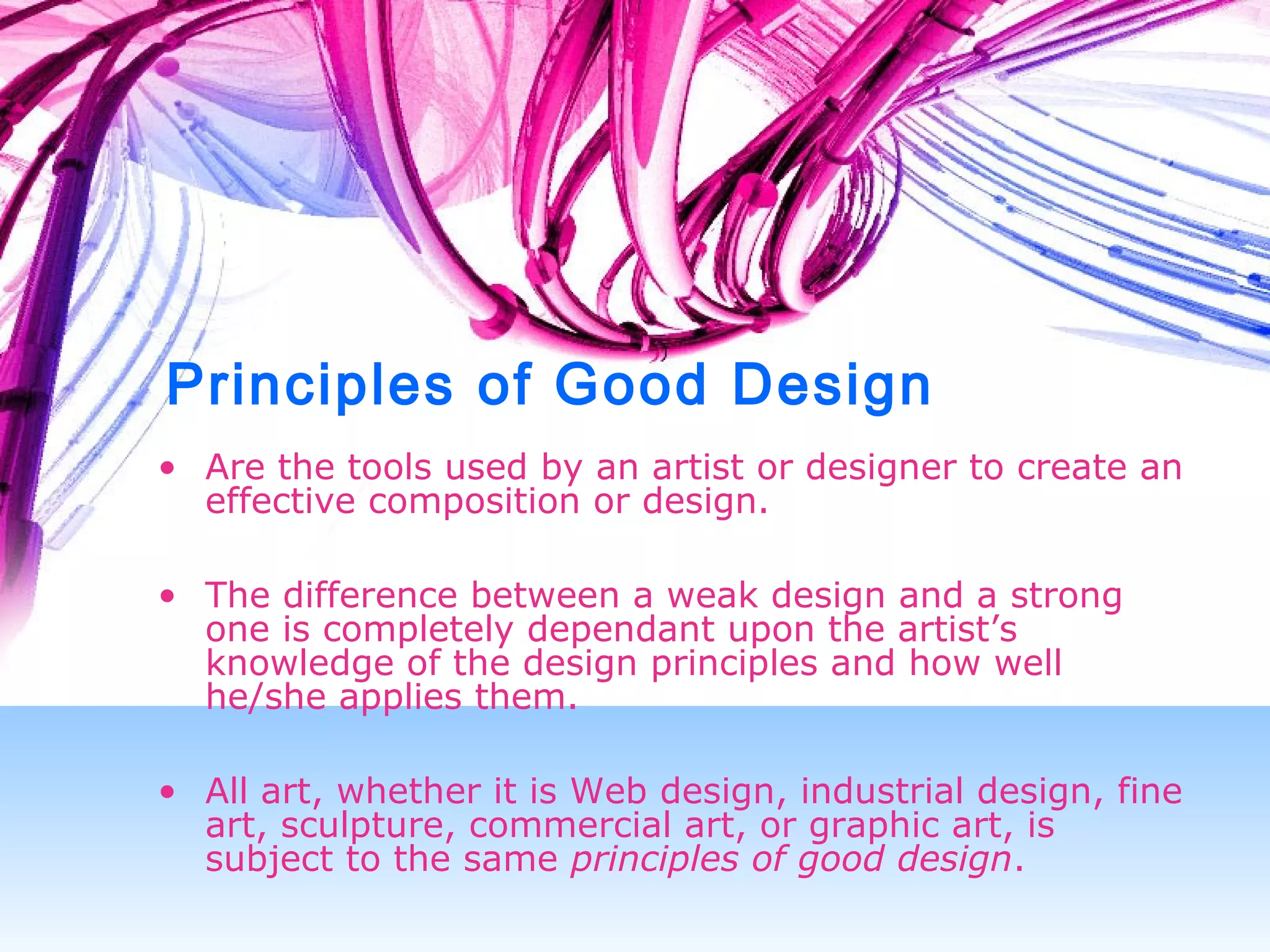 Principles of Good Design | PPT