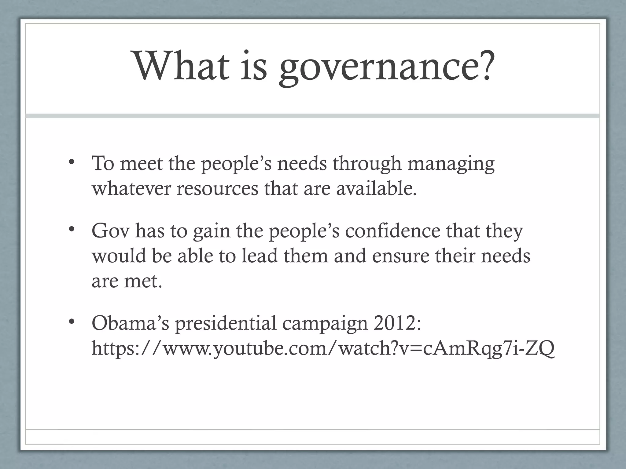 Principles of Good Governance | PPT
