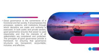 Principles of good governance-pptx government | PPTX