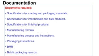 Principles of good manufacturing practice | PPTX