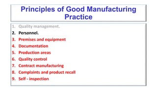 Current Good Manufacturing Practices (CGMP) 10 Principle's, 56% OFF