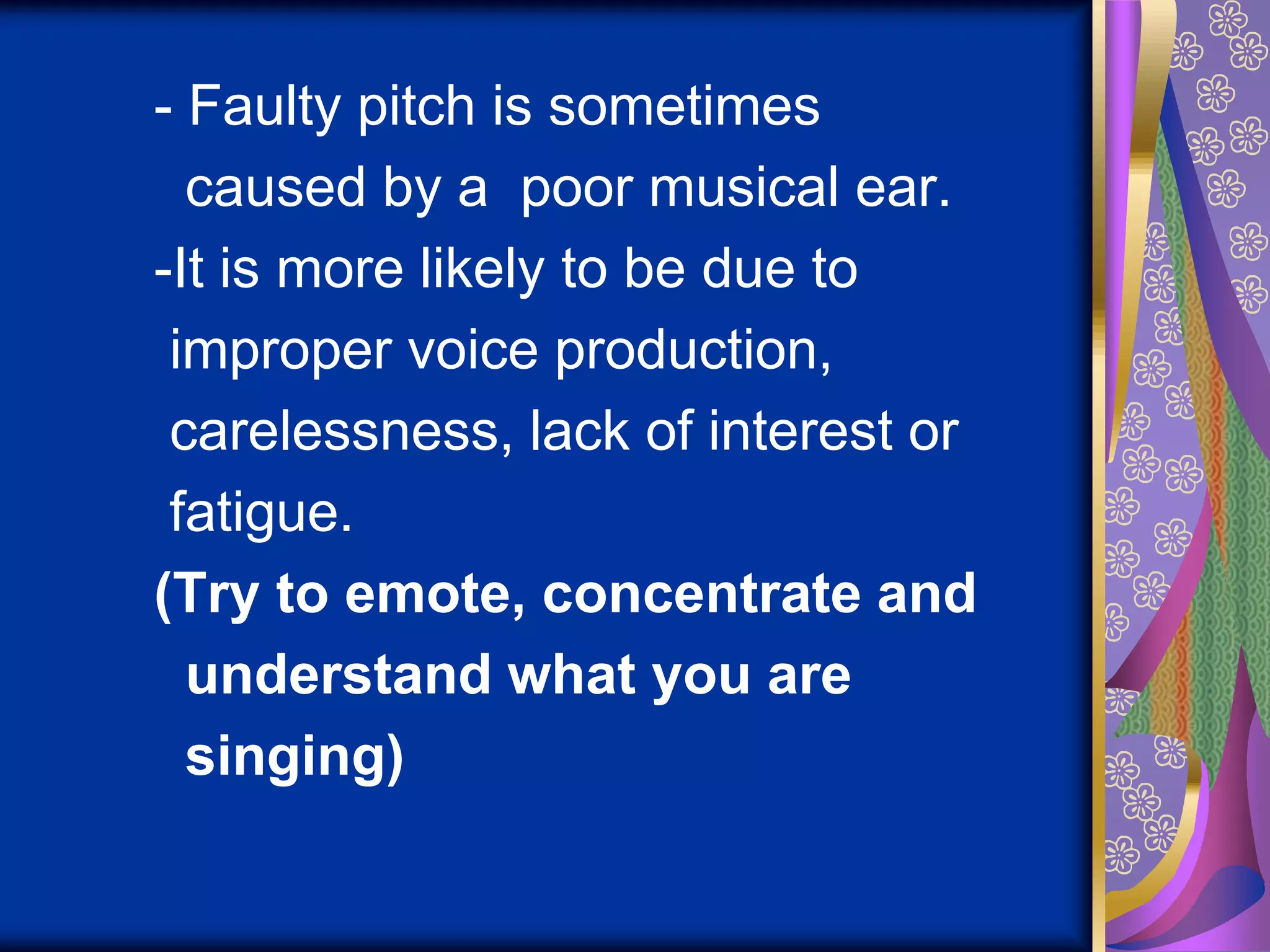 Principles of Good Singing | PPSX