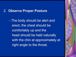 Principles of Good Singing | PPSX