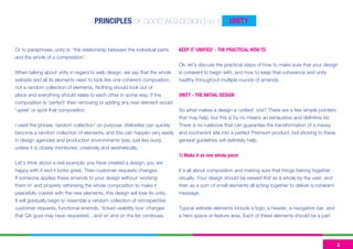Principles of good web design no1- unity | PPT
