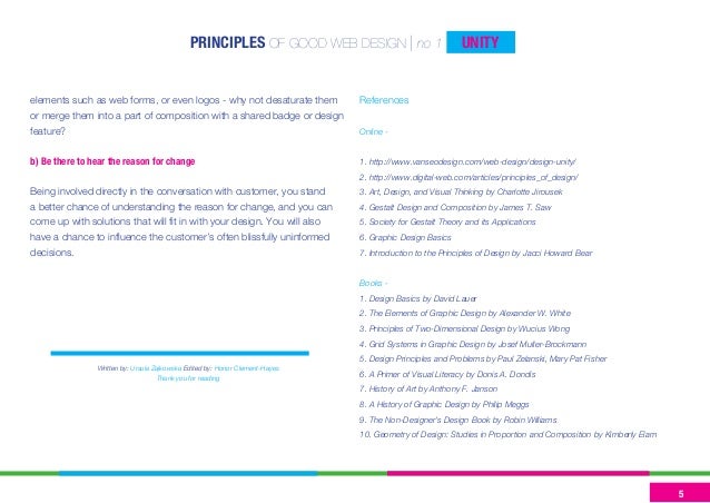 Principles of good web design no1- unity