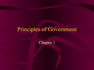 Principles of government 1 | PPT
