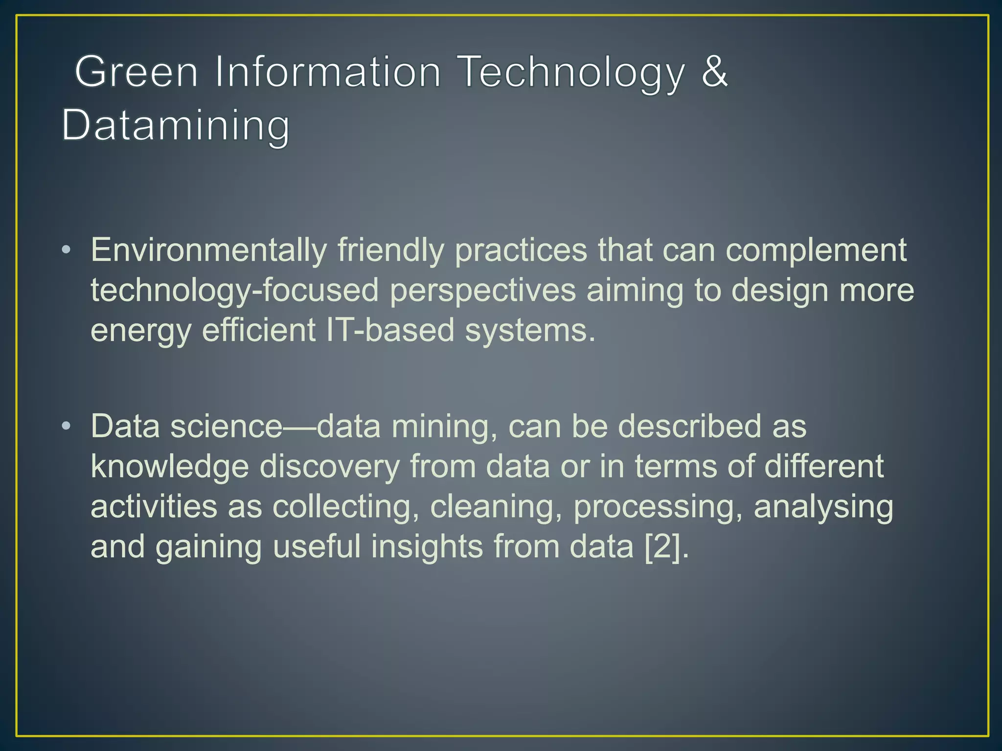Principles of green data mining | PPT