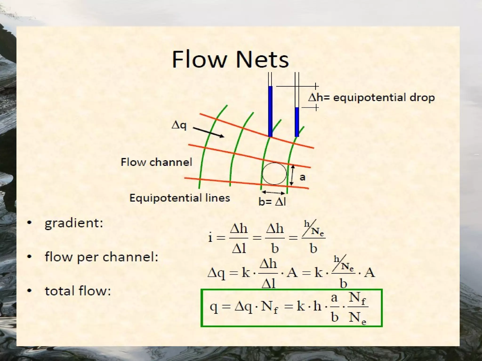 Chapter 4 Fetter Principles of groundwater flow | PPT