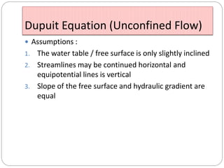 Principles of groundwater flow | PDF