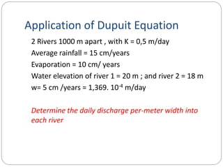Principles of groundwater flow | PDF