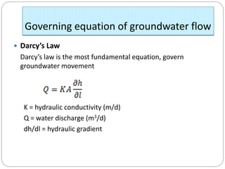 Principles of groundwater flow | PDF
