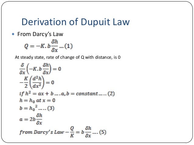 Principles of groundwater flow
