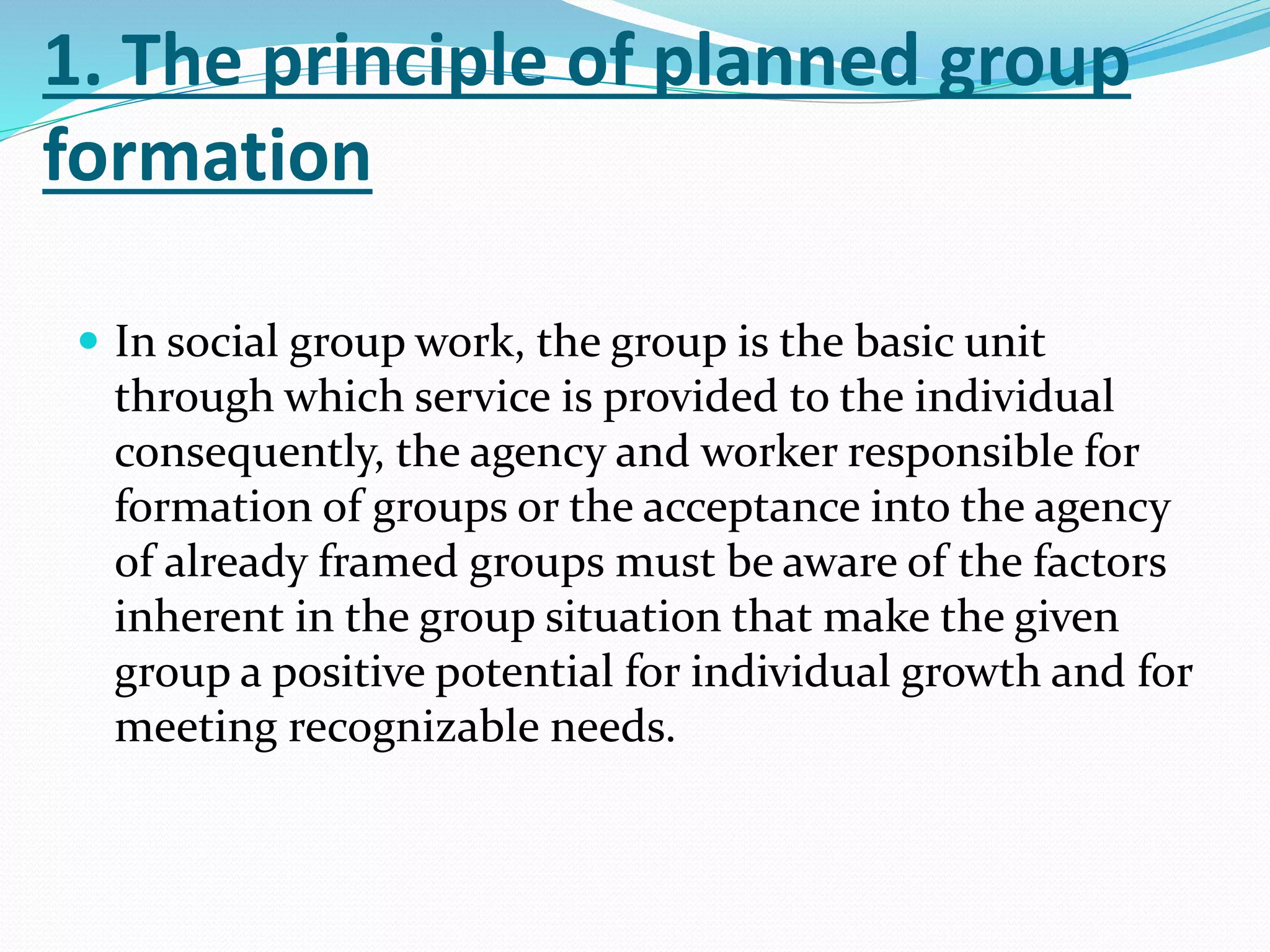 Principles of group work gaurav kumar | PPTX