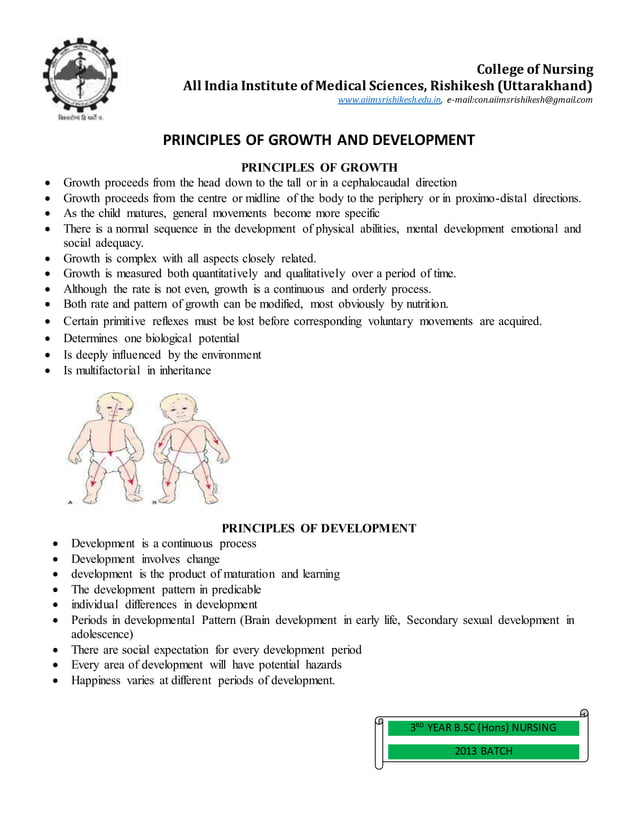 Principles of growth and development | PDF