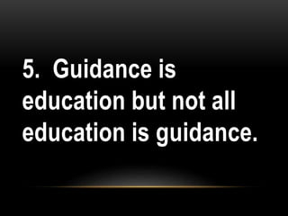 Principles of guidance | PPTX
