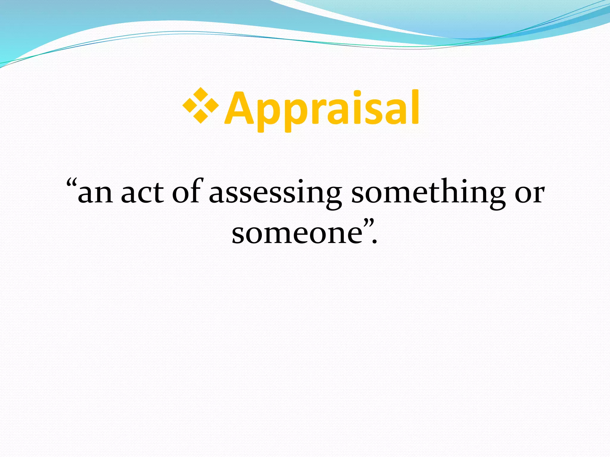 Principles of guidance appraisal | PPTX