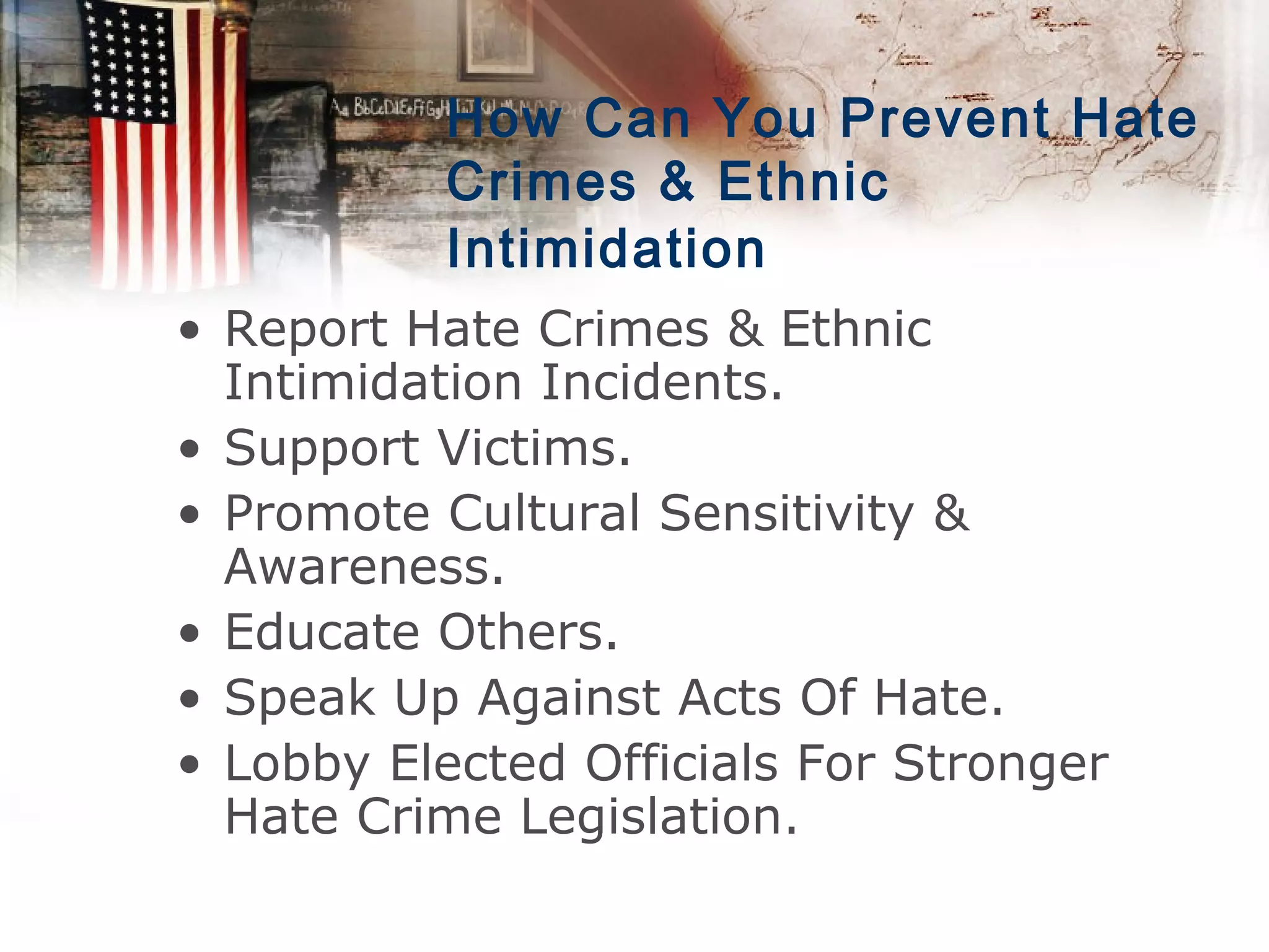 Principles of Hate Crimes | PPT