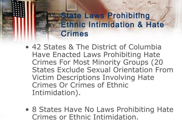 Principles of Hate Crimes | PPT