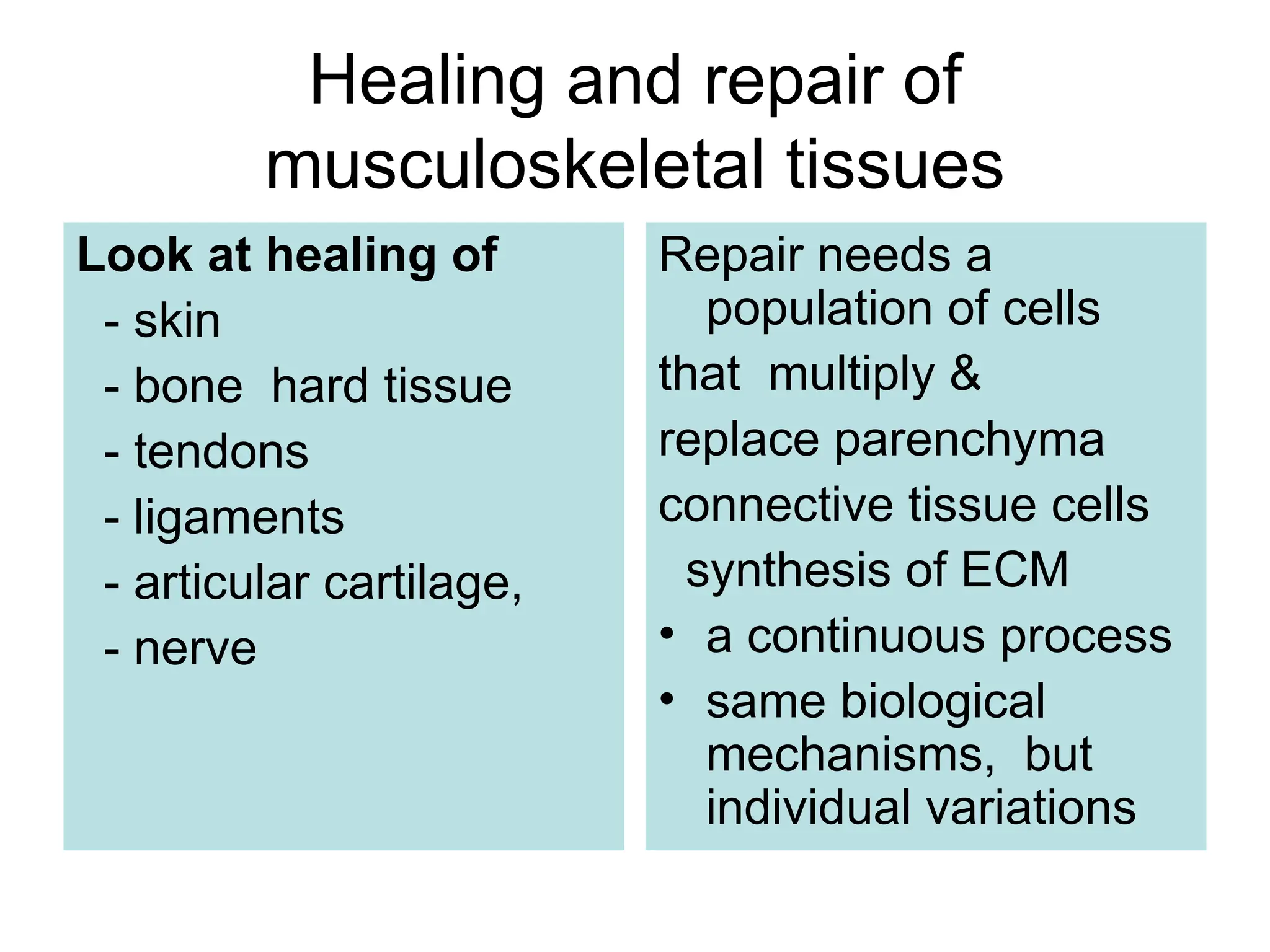 Principles of healing and repair of musculoskeletal tissues.ppt