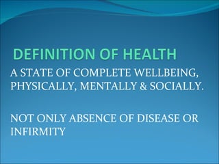 Principles of health | PPT