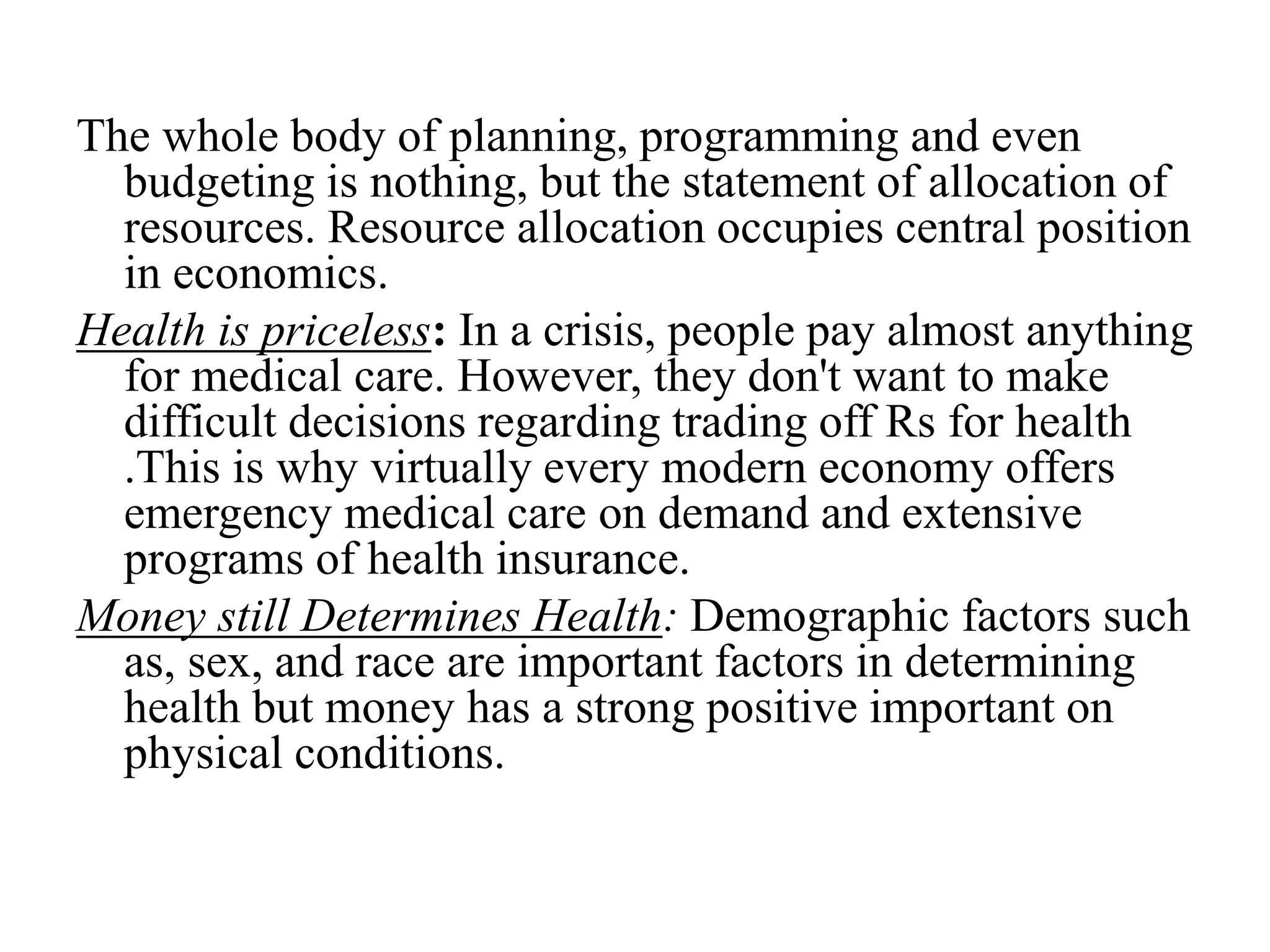 Principles of health economics | PPTX
