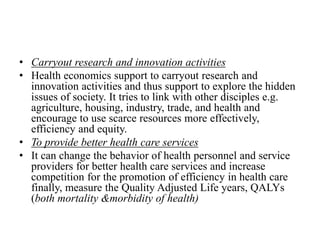 Principles of health economics | PPTX