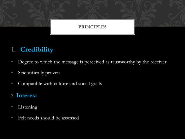 Principles of health education | PPTX | Medical Health