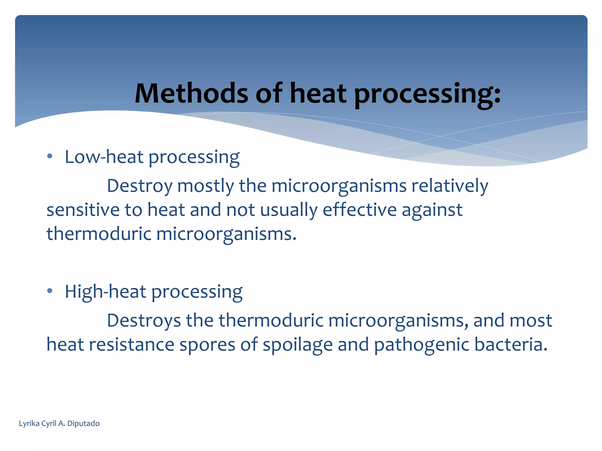 Principles of heat preservation | PPTX