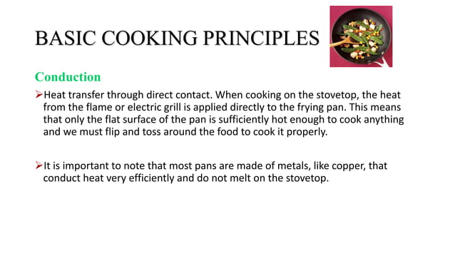 Principles of heat transfer | PPTX | Cooking | Food & Drink