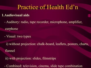 PRINCIPLES OF HELATH EDUCATION.pptx | Medical Health