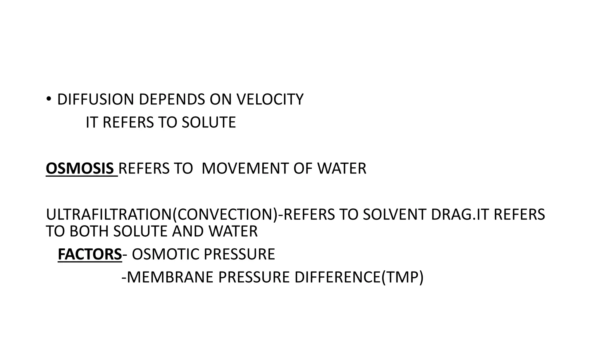 Principles of hemodialysis | PPTX