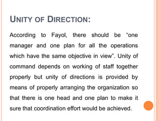 Principle Of Unity Of Command In Management