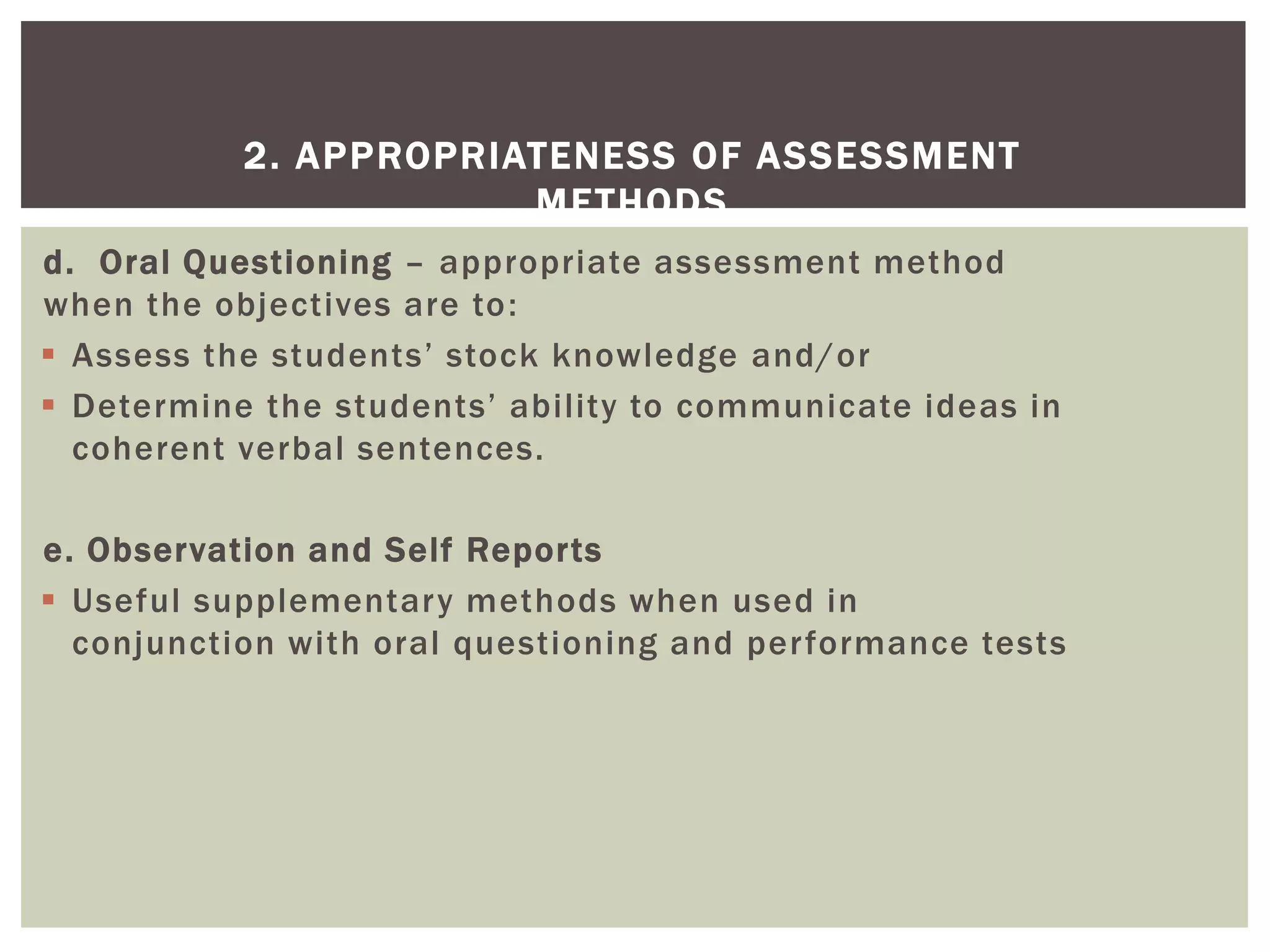 Principles of high quality assessment | PDF