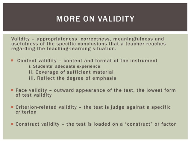 Principles of high quality assessment | PDF | Standardized Testing ...