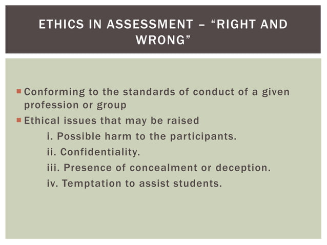 Principles of high quality assessment | PDF | Standardized Testing ...