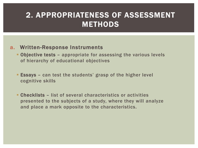 Principles of high quality assessment | PDF | Standardized Testing ...