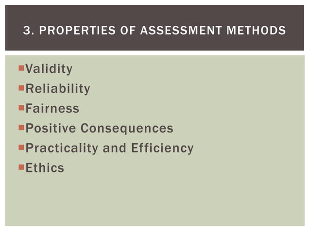 Principles of high quality assessment | PDF | Standardized Testing ...