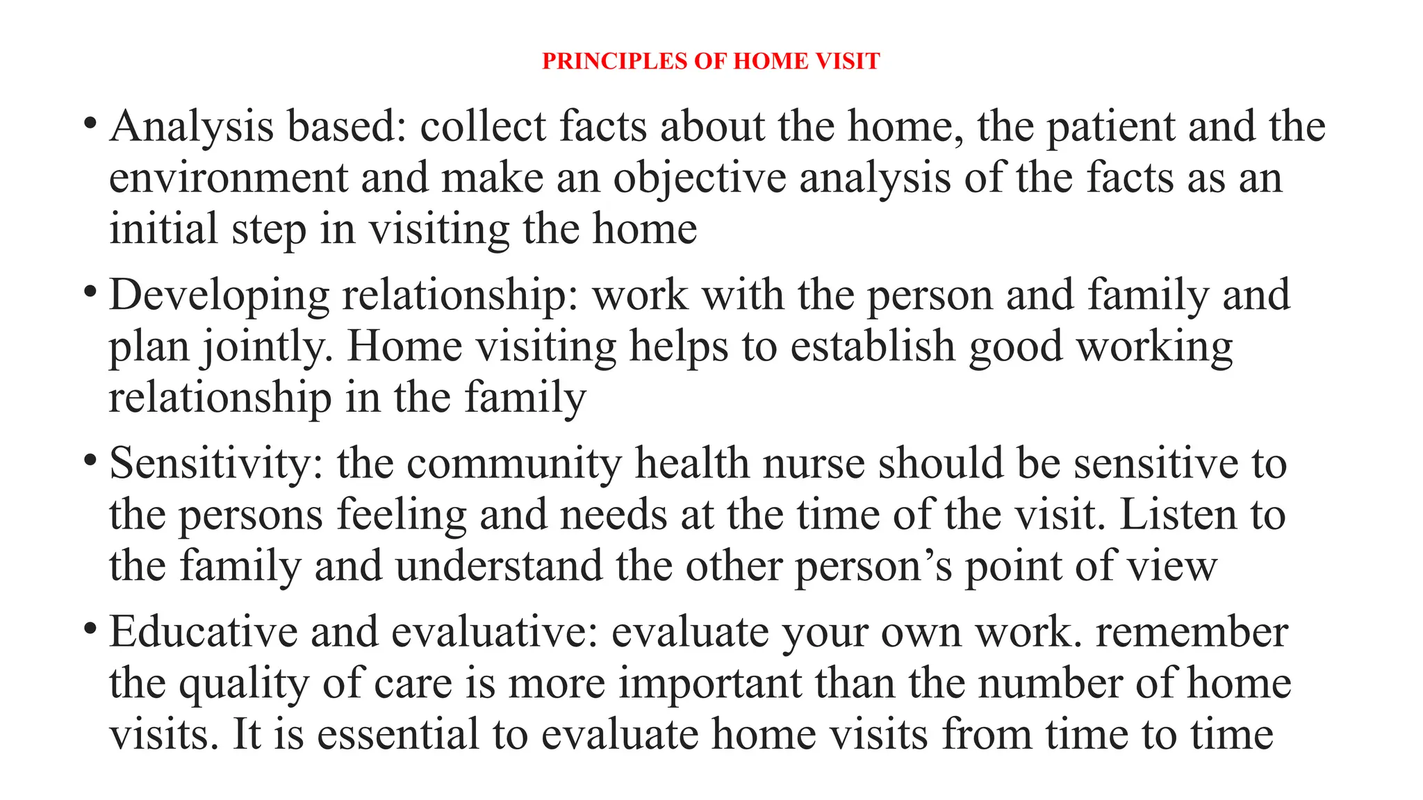 PRINCIPLES OF HOME VISIT in community.pptx
