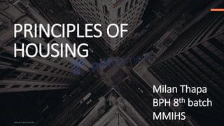 Principles of housing | PDF