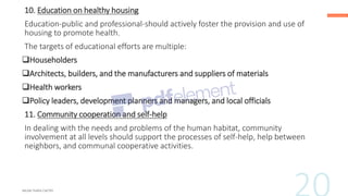 Principles of housing | PDF