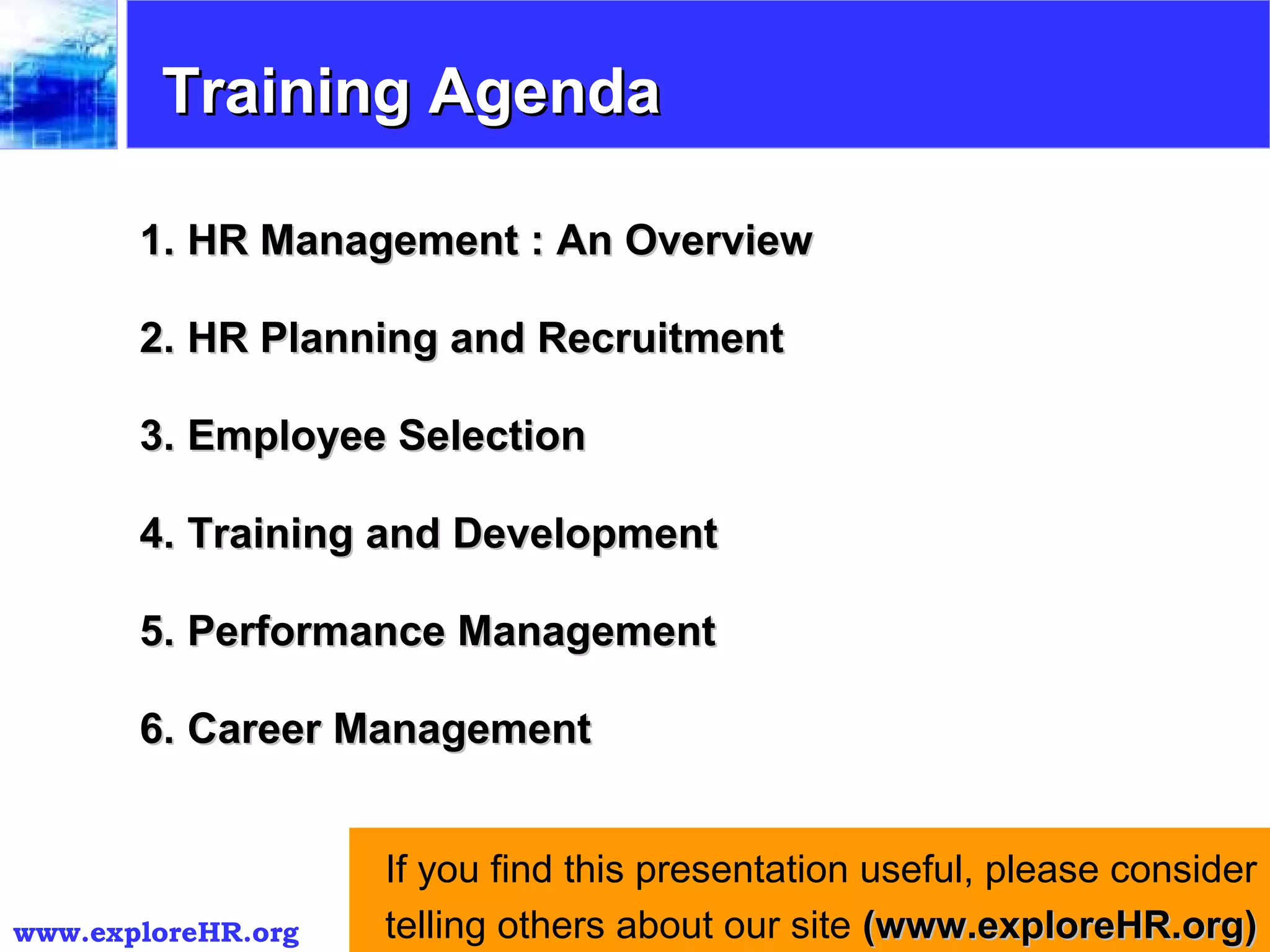 Principles of hr management | PPT