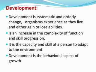 Human Growth and Development | PPTX