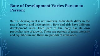 Principles of human growth and development | PPTX