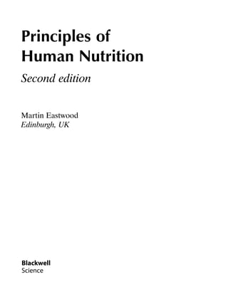 Principles of human nutrition.3 | PDF