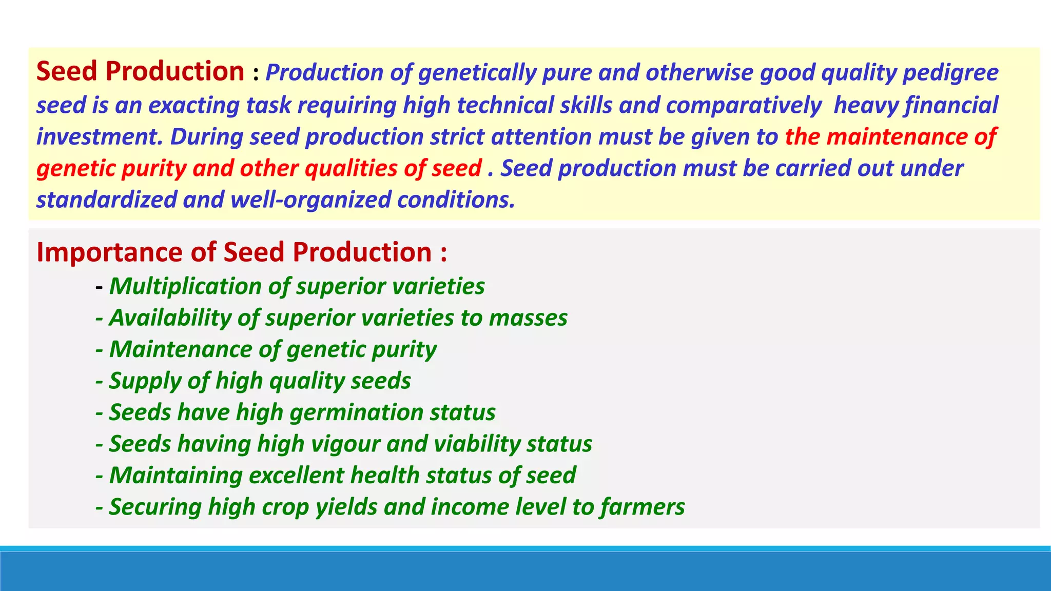 Principles of hybrid seed production | PPTX