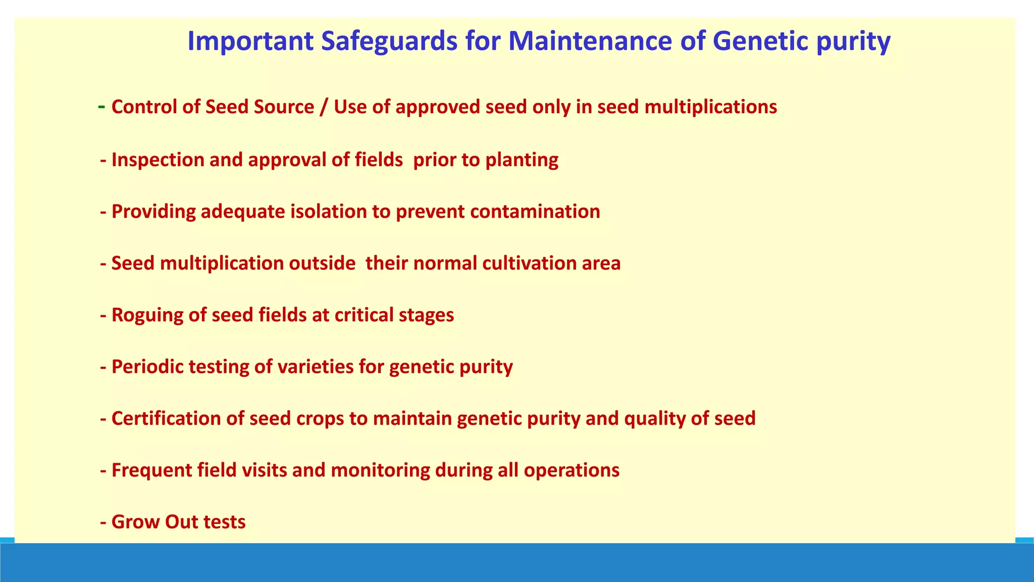 Principles of hybrid seed production | PPTX